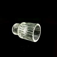 China Detachable Glass Candle Holders , Transparent Glass Candlestick Holder for sale