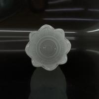 China 6 Piece Home Glass Lotus Candle Holder , Cylinder Glass Votive Candle Holders for sale