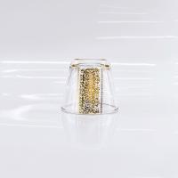 China Set of 6 crystal clear glass coffee cups perfect for traditional Arabic coffee service and modern coffee styles with 60 ML capacity for sale