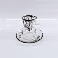 China Durable Glass Cup Sets Featuring Classic Pattern Suitable for Hot and Iced Beverages Ideal for Home and Office for sale