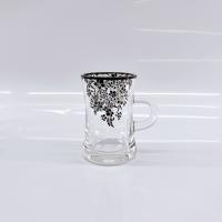 China Transparent Glass Tea Cups featuring elegant floral design ideal for showcasing beverage colors during tea parties or daily for sale