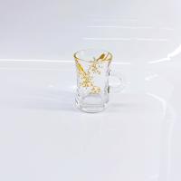 China Heat Resistant Glass Tea Cups with Classic Style and Subtle Texture for Better Grip Suitable for Tea Parties and Daily for sale