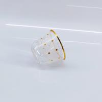 China 65ml 2.2oz Decorative Glass Cups , Elegant Glass CAWA Cup Set for sale
