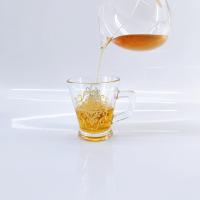 China 6-Piece Golden Glass Cup Set 100ml Handle Mugs for Tea & Coffee for sale