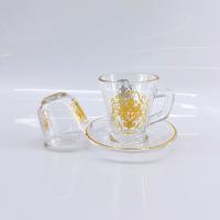 China Elegant Glass Cups with smooth surface and gold rim perfect for cultural celebrations hospitality events and daily elegant for sale