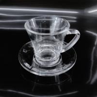 China 18pcs Set 120 Grams Per Cup Transparent Tea Drinking Cup 6pcs Turkish Cups 6pcs Saucers 6pcs Cawa Cups Microwave Safe Lightweight Clear Glass Cup Ideal for Tea Lovers and Daily for sale