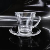 China 12 Pieces per Set Glass Tea Cups 6pcs Turkish Cups 6pcs Saucers Dishwasher Safe Made from Glass Perfect for Serving Hot Tea in Restaurants and Cafes for sale