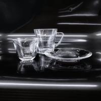 China Glass Clear Glass Tea Cup 36pcs Set 12pcs Turkish Cups 12pcs Saucers 12pcs Cawa Cups Crafted for Tea Enthusiasts and Professionals for sale