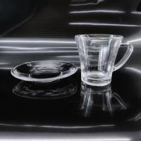 China 12 Pieces per Set Glass Tea Cups 6pcs Turkish Cups 6pcs Saucers Dishwasher Safe Made from Glass Perfect for Serving Hot Tea in Restaurants and Cafes for sale