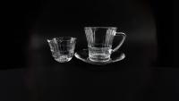 China Set Size 36 Pieces Glass Cup Sets Soda Lime Glass Durable 110 Ml Capacity Per Cup Ideal For Restaurants Cafes And Offices for sale