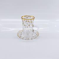 China Lead Free Crystal Glass Transparent Tea Drinking Cup 36 Pcs SET Durable Dandelion Design Perfect for Office Home for sale