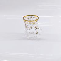 China Lead Free Crystal Glass Transparent Tea Drinking Cup 36 Pcs SET Durable Dandelion Design Perfect for Office Home for sale