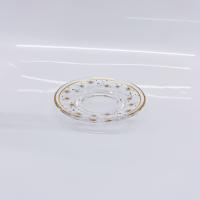 China Lead Free Crystal Glass Transparent Tea Drinking Cup 36 Pcs SET Durable Dandelion Design Perfect for Office Home for sale