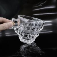 China 6Pcs Elegant Glass Tea Cup With Height Of 70mm Capacity of 165ml And Transparent Design With Pattern for sale