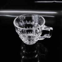 China 6Pcs Elegant Glass Tea Cup With Height Of 70mm Capacity of 165ml And Transparent Design With Pattern for sale