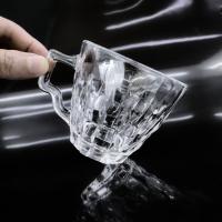 China 165ml Capacity  6Pcs Transparent Glass Cups Set Elegant Design Suitable For Drinkware Serving for sale