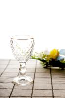 China Elegant 6 Piece Gold Rim Goblets , Crystal Goblet Set 65ml For Weddings / Dinners / Daily for sale