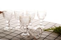 China Luxury Gold Rim Lea Free Crystal Goblet Set 6 Piece For Weddings / Daily for sale