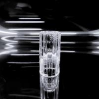 China Crafted Lead Free Crystal Cups ,  Transparent Straight Glass Cups for sale