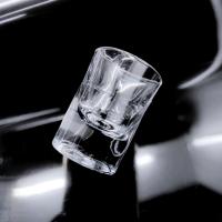 China 11ml Glass Shot Cups 4.5cm Height Transparent with Heavy Base for sale