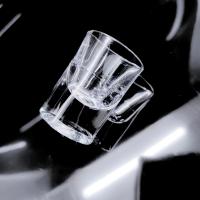 China 11ml Glass Shot Cups 4.5cm Height Transparent with Heavy Base for sale
