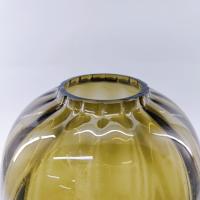 China Handmade Mouth Blown Glass Vase with 250mm Height and Eco-Friendly Design for Home and Office Decor for sale