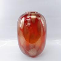 China Handmade Mouth Blown Glass Vase in Lead-free Crystal Glass with Customized Logo for Elegant Home Decor for sale