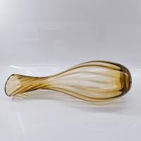 China 125mm Max Diameter Glass Vase Handmade from Lead-free Crystal Glass for Elegant Home and Wedding Decor for sale
