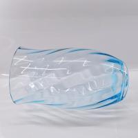 China Durable Glass Vase with 100mm Bottom Diameter Made from Lead-free Crystal Glass and Handmade Craftsmanship for Elegant Tabletop Decor for sale