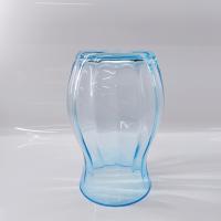 China Arrangement Flower Glass Vase Wholesale Crystal Glass Vase Simple Design Living Room Home Office Decoration for sale