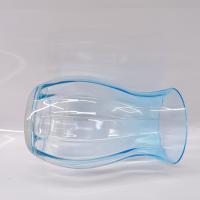 China Lead Free Crystal Handmade Glass Vase 750g For Elegant Tabletop Decoration for sale