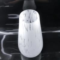 China White Modern Glass Flower Vase 75mm Mouth Tabletop Flower Vase 800g for sale
