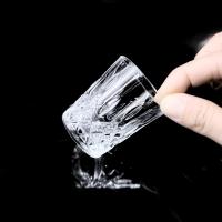 China 77ml Glass Shot Cups 60mm Height Transparent Elegant Glass Cups for sale