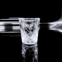 China 77ml Glass Shot Cups 60mm Height Transparent Elegant Glass Cups for sale