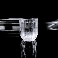 China Pattern Clear Shot Glass Cups 95ml Capacity 6 Pieces 62mm Height for sale