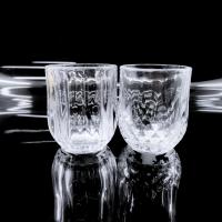 China Pattern Clear Shot Glass Cups 95ml Capacity 6 Pieces 62mm Height for sale