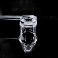 China Round Crystal Glass Tea Cups 77ml Espresso Shot Glass Cups 60mm Height for sale