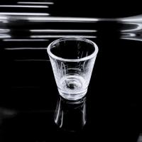 China Round Crystal Glass Tea Cups 77ml Espresso Shot Glass Cups 60mm Height for sale