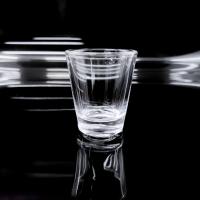 China Round Crystal Glass Tea Cups 77ml Espresso Shot Glass Cups 60mm Height for sale