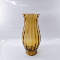 China Elegant 305mm Height Glass Vase Handmade and Eco-Friendly for Floral Arrangements and Interior Decoration for sale