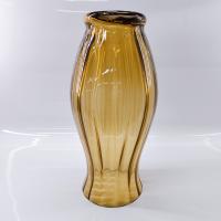 China Elegant 305mm Height Glass Vase Handmade and Eco-Friendly for Floral Arrangements and Interior Decoration for sale