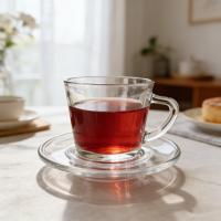 China Elegant Glass Cup Sets with 161ML Capacity and Lead Free Crystal Glass for Office and Restaurant Drinkware for sale