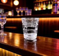 China 77ML Tequila Glass Cup Wide Mouth Transparent Custom Glass Cups for sale