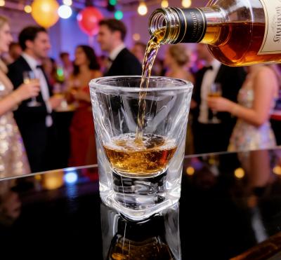 China Stylish Glass Shot Cups 13ml Capacity For Serving Shots / Small Drinks for sale