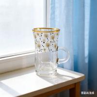 China Fanncy Design Heat Resistance 9cm Height 6 Piece Glass coffee cup Crafted To Ensure Thermal Management And Long Lasting for sale