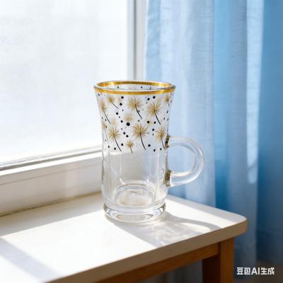 China Fanncy Design Heat Resistance 9cm Height 6 Piece Glass coffee cup Crafted To Ensure Thermal Management And Long Lasting for sale
