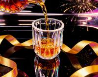 China Pattern Clear Shot Glass Cups 95ml Capacity 6 Pieces 62mm Height for sale