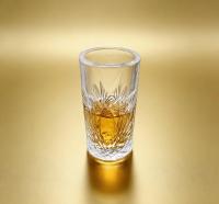 China 6 Pieces Glass Shot Cups Classic Cylindrical Transparent Glassware For Bars Restaurants for sale