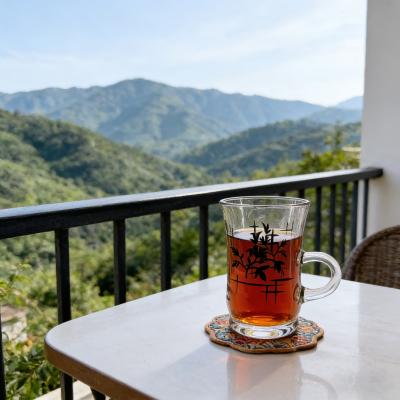 China Suitable For Hot And Cold Beverages Clear Glass Tea Cup 110ml Capacity 6 Piece Cups Perfect For Tea Enjoyment for sale