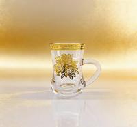 China 6PCS set Clear Glass Tea Cup Stylish Transparent Glass Tea Cups Set Designed for Tea Enjoyment Office Home and Restaurant for sale